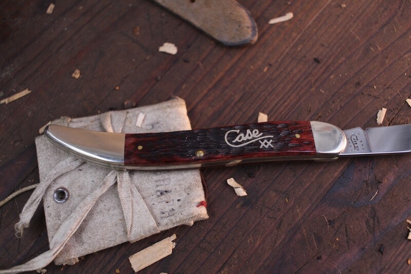 Case Large Toothpick 4.75" Folding Knife / Walnut Jigged Bone / Satin ...