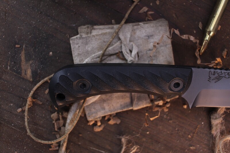 Half Face Blade Cav Jr. 3.5" Fixed Blade / Black & Cherry Red Layered G ...