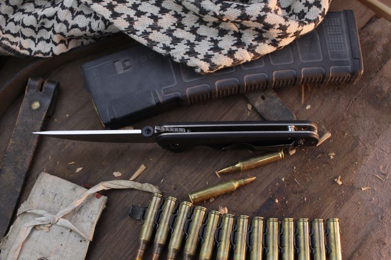 Emerson Tactical Kwaiken 3.9" Wave Hook Liner Lock / Black G-10 ...