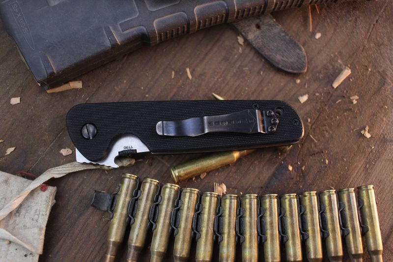 Emerson Tactical Kwaiken 3.9" Wave Hook Liner Lock / Black G-10 ...