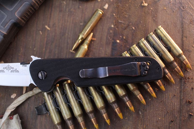 Emerson Tactical Kwaiken 3.9" Wave Hook Liner Lock / Black G-10 ...