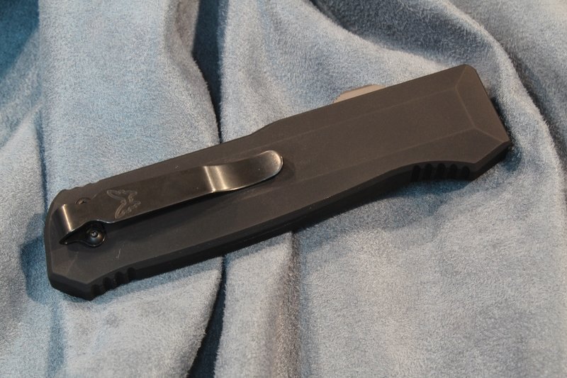 Benchmade Pagan 3.96" D/A OTF Automatic Knife / Black / Black (Prototype)