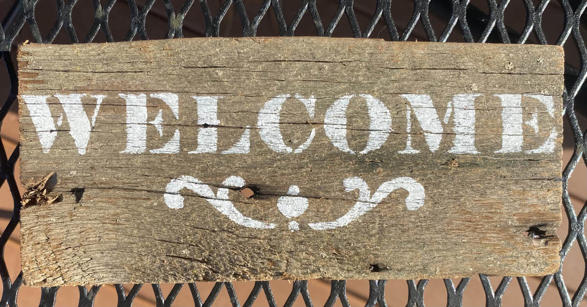 Weathered Wood Sign