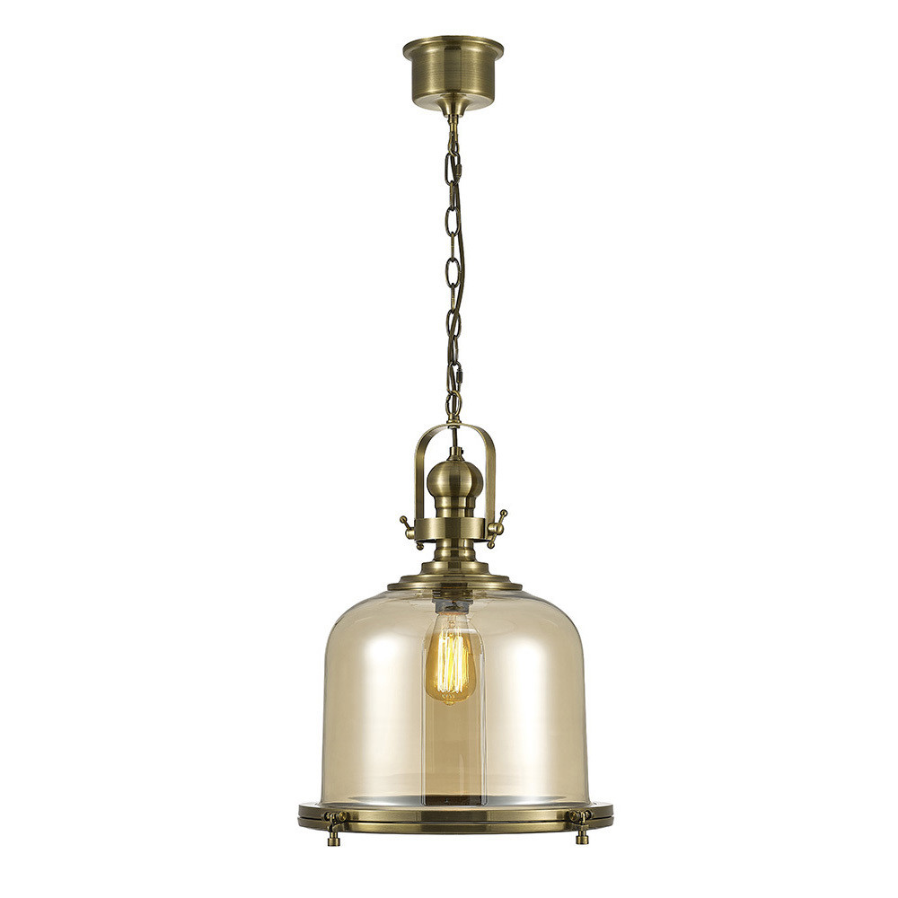 Riley Single Large Bell Pendant 1 Light E27