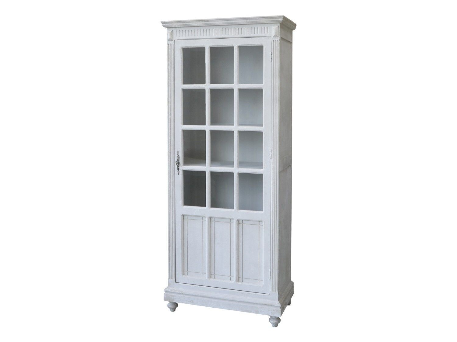 BELFORT FRENCH DISPLAY CABINET - ANTIQUE WHITE