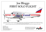 Solo Flight Certificate Prints
