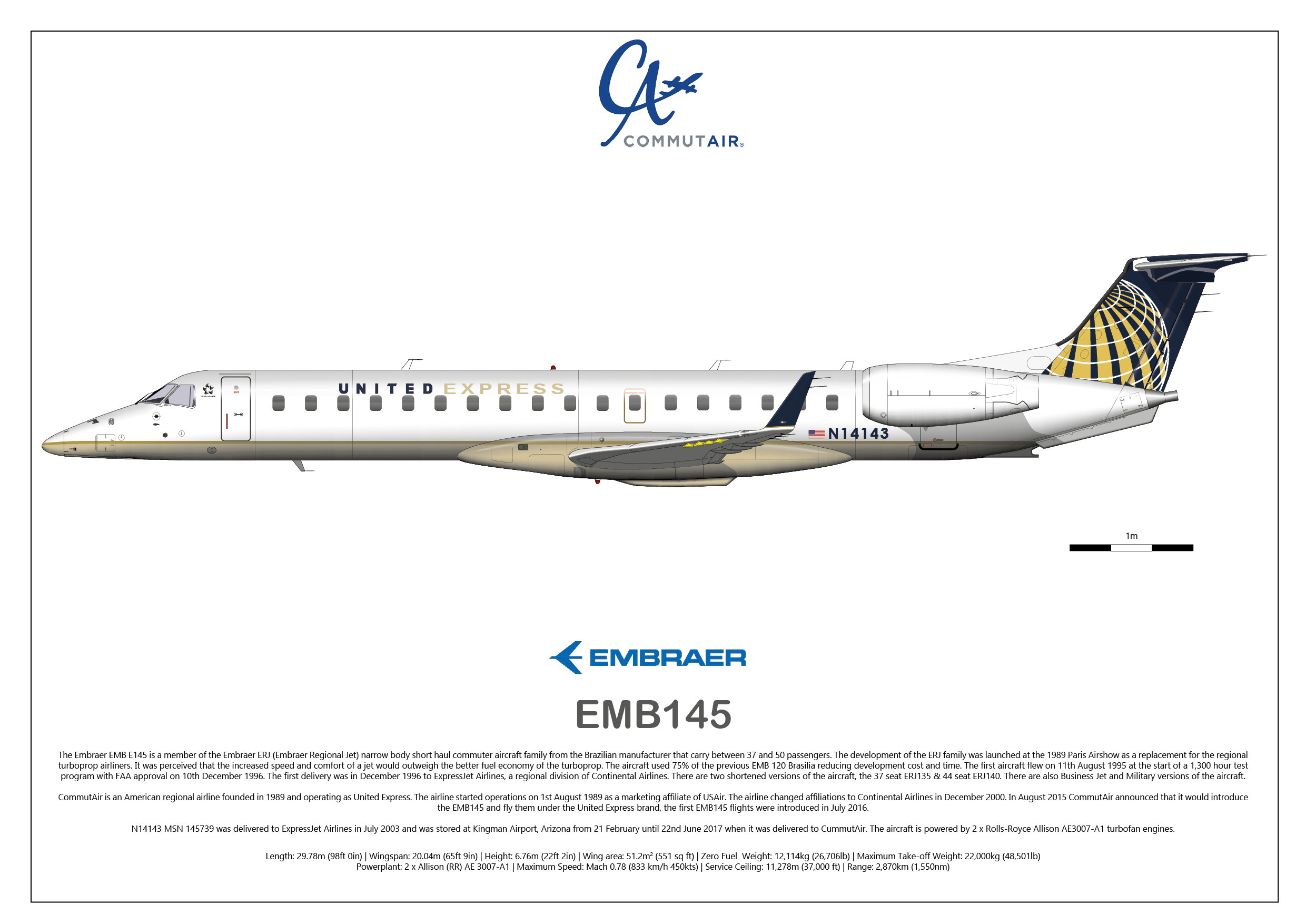 Embraer Rj145 United