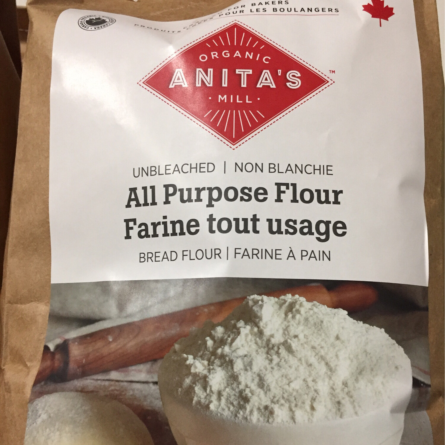 Anita's Organic Flour - White - Unbleached 2kg