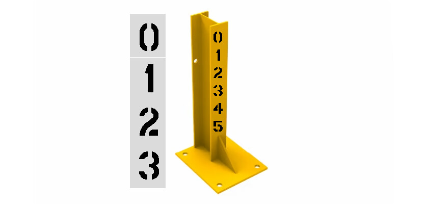 0-9 VERTICAL INTERLOCKING NUMBER SET