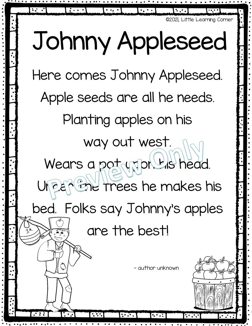 Johnny Appleseed Poem