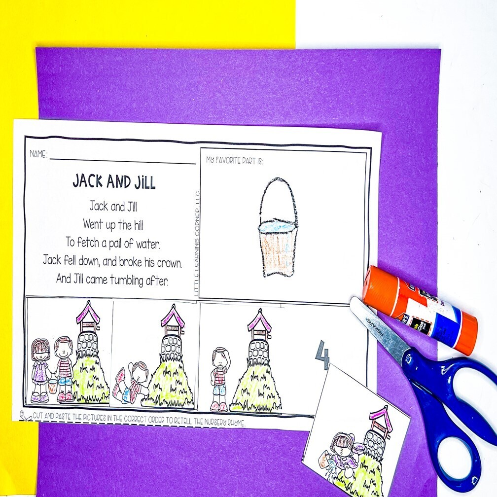 Jack And Jill Sequencing Cards Editable | Jack And Jill Sequencing