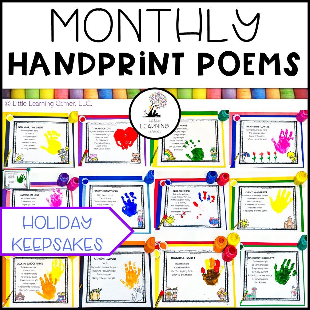 Handprint Poem About School