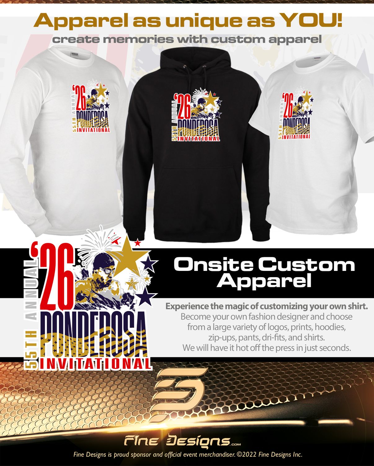Ponderosa Invitational Apparel (PURCHASED AT VENUE)