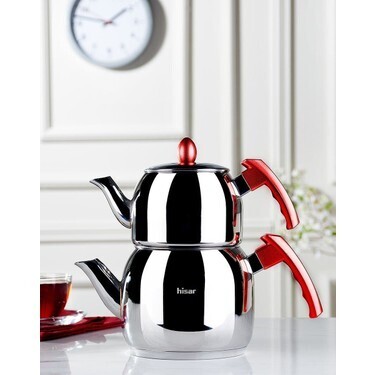 HISAR Neptun Tea Pot - Teapots - Caydanlik Set Red Big Size