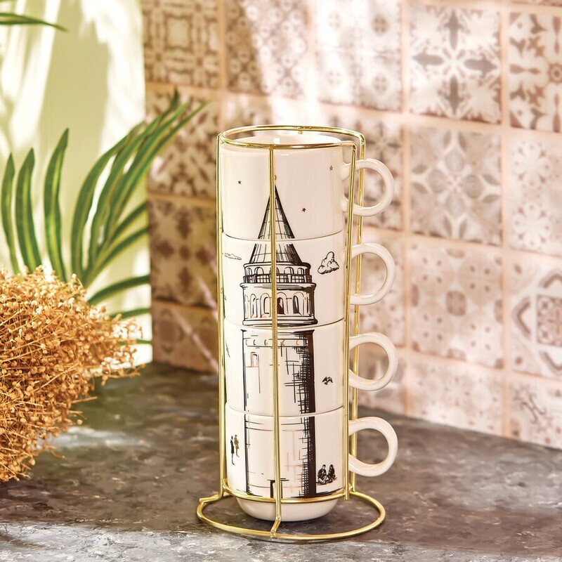 KARACA GALATA MUG SET OF 4