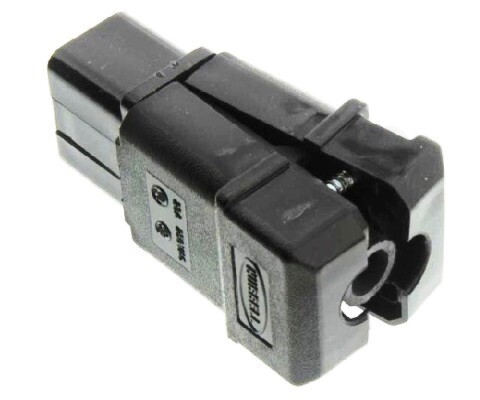 H320C Connector straight blade 16A 250V IEC320 Hubbell