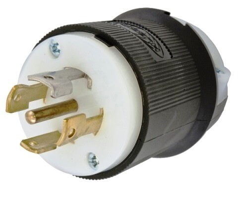 HBL2811 Plug twist-lock 4P5W 30A 120/208V (L21-30P) black Hubbell