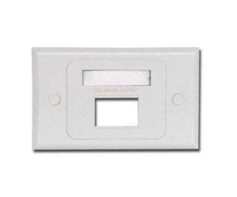 MX-HFP-02-02 Faceplate 2 PTO max 2X4 horizontal white Siemon