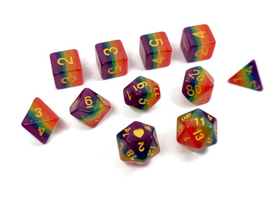 Opaque Pride Dice