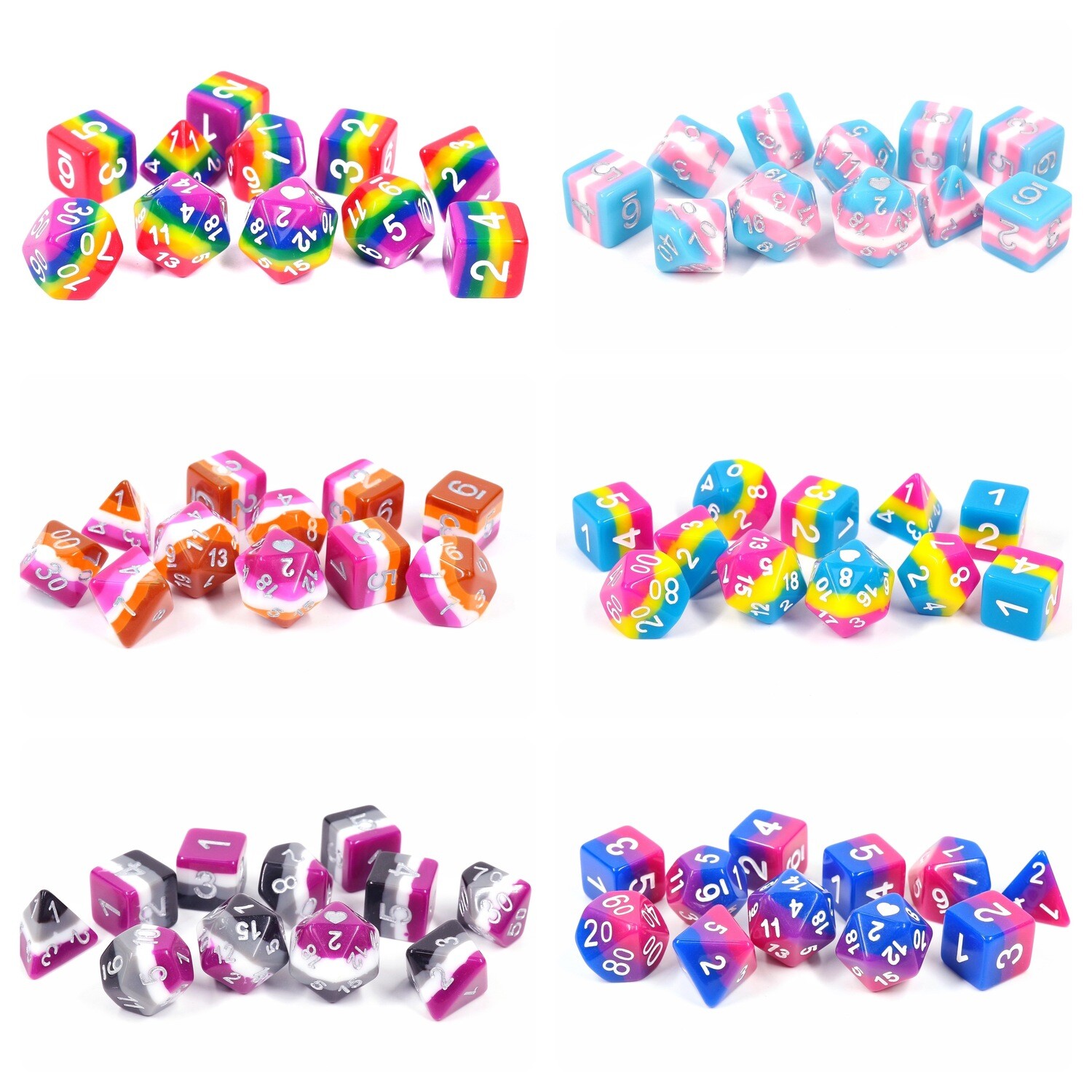 Vibrant Pride Dice