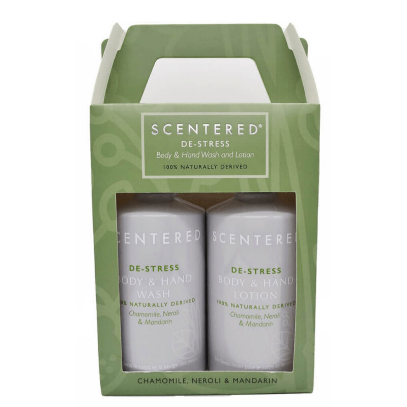 Scentered De-Stress Body & Hand, Wash and Lotion Duo