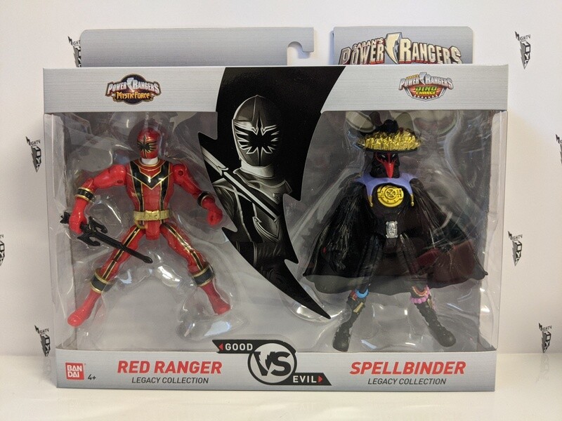 Legacy Power Rangers- Red Ranger and Spellbinder 2 pack