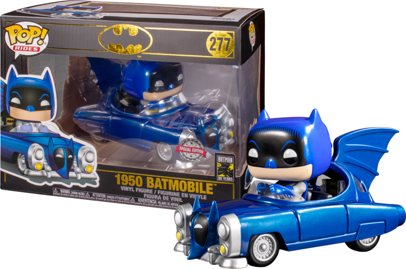 Batman - Batmobile 1950 Metallic 80th Anniversary US Exclusive Pop! Ride