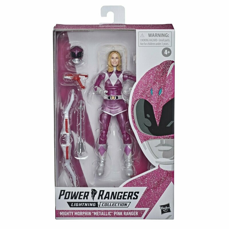 Mighty Morphin Metallic Armor Pink Ranger Figure (Hasbro Pulse Exclusive)