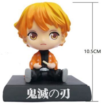 Demon Slayer Bobble Head sitting down- Zenitsu Agatsuma Figure