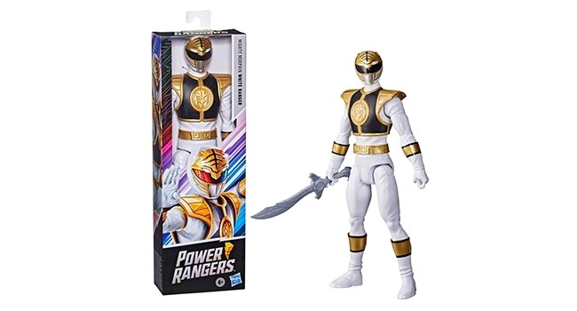 Hasbro Mighty Morphin Power Rangers- White Ranger 12 Inch figure