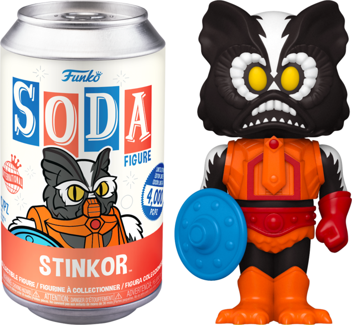 Masters of the Universe - Stinkor Vinyl SODA Figure in Collector Can ...