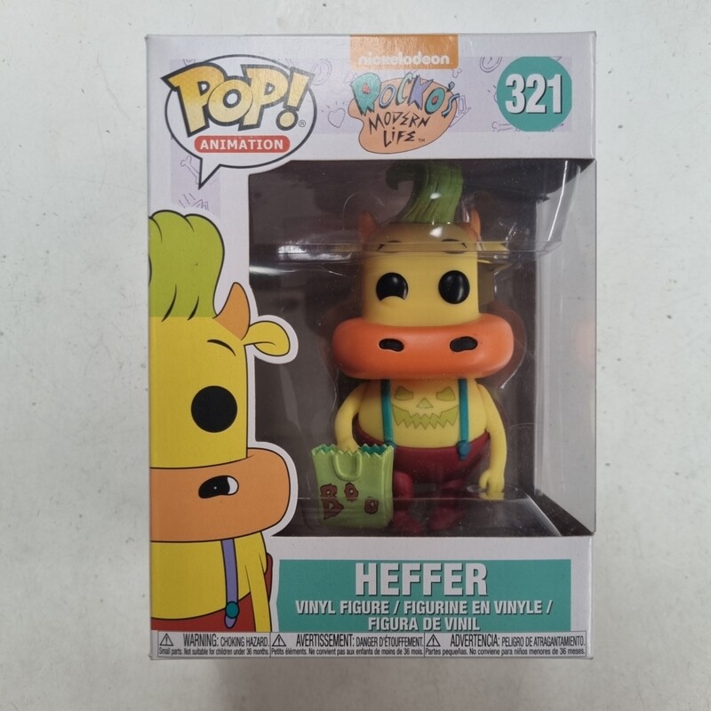 Rocko's Modern Life- Heffer Chase Pop! Vinyl Figure (Missing Chase Sticker)