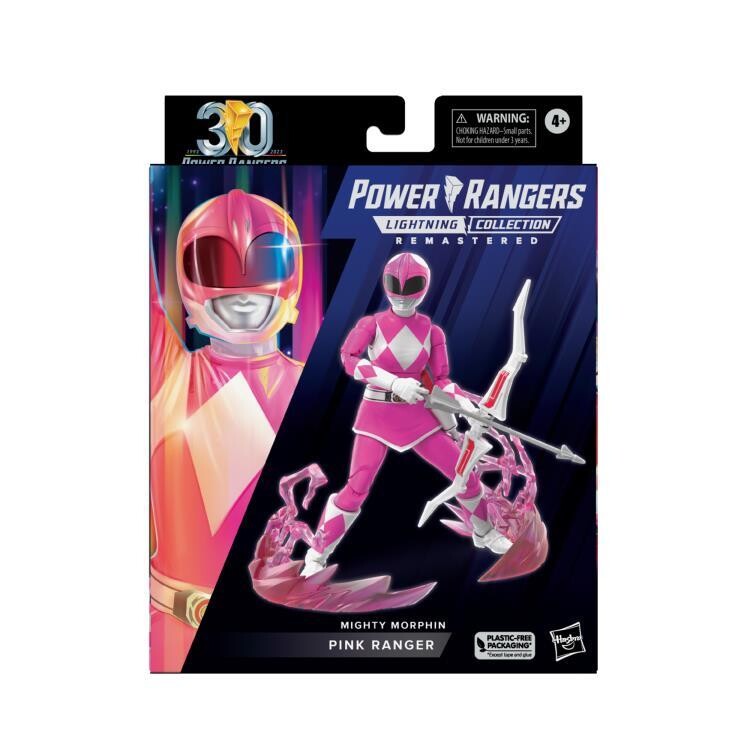 Mighty Morphin Power Rangers 30th Anniversary LIghtning Collection Pink ...