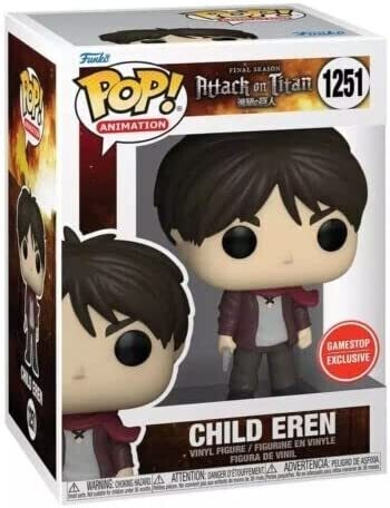 Attack on Titan - Child Eren Yeager Pop! Vinyl Figure (Gamestop ...