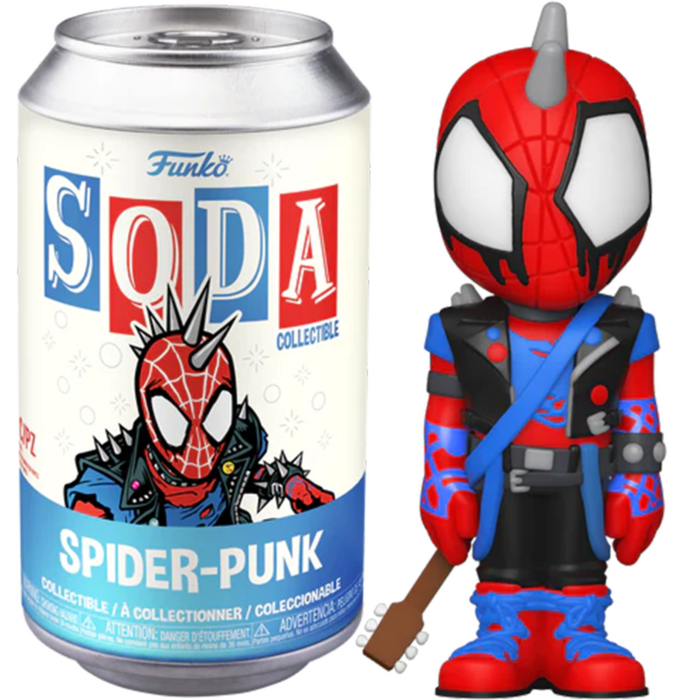 Spider-Man: Across the Spider-Verse - Spider-Punk Vinyl SODA Figure in ...