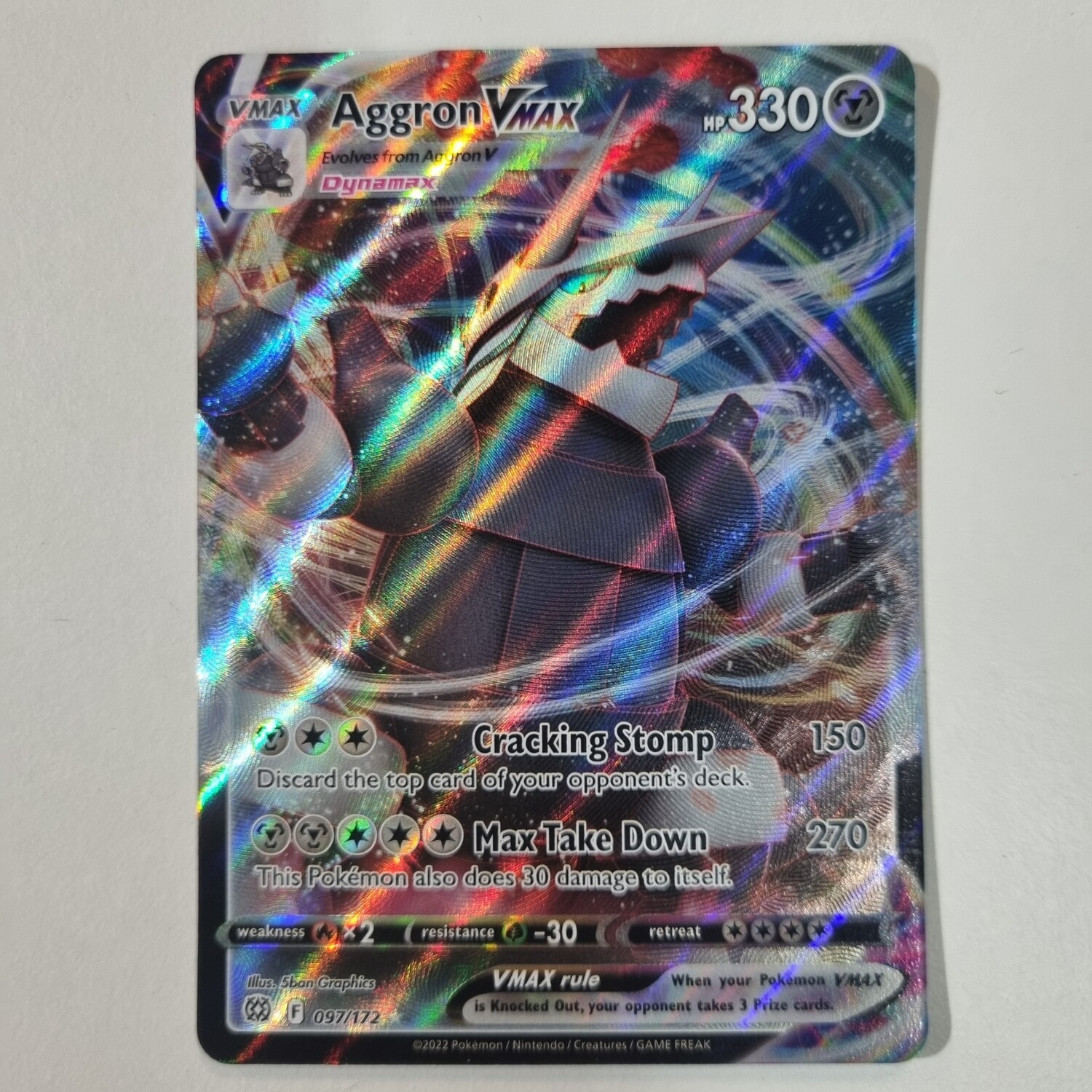 Pokemon Card- Aggron Vmax Ultra Rare