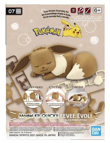 Pokemon Eevee Sleeping Pose Quick!! Model Kit Figure