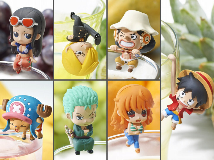 One Piece Ochatomo Tea Time of Pirates Box of 8 Figures (Sealed Box)