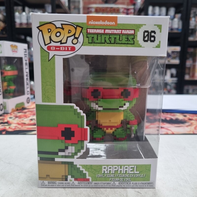 TMNT 8-Bit Teenage Mutant Ninja Turtles - Raphael Pop! Vinyl Figure