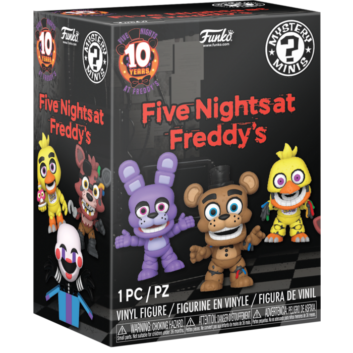 Five Nights at Freddy's: 10th Anniversary - Mystery Minis Blind Box ...