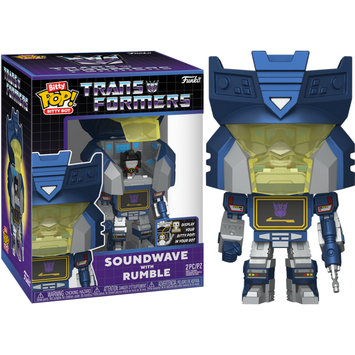 Transformers - Soundwave with Rumble Bitty Pop! Bot Vinyl Figure