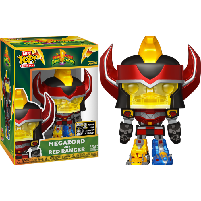 Mighty Morphin Power Rangers - Megazord with Red Ranger Bitty Pop! Bot ...