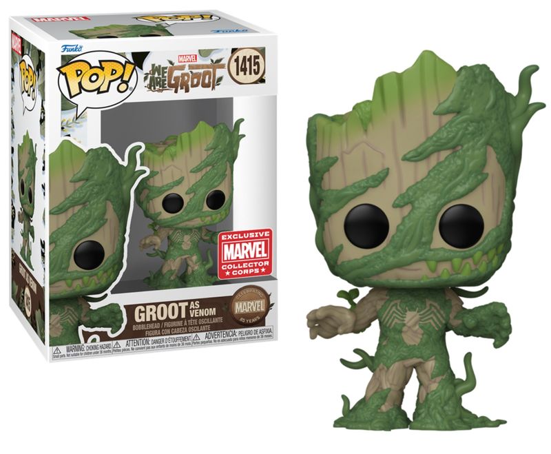 We Are Groot- Groot as Venom Pop! Vinyl Figure (Marvel Collector Corps ...