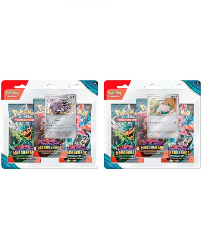 Pokemon - Scarlet & Violet 6 Twilight Masquerade Three Booster Blister ...
