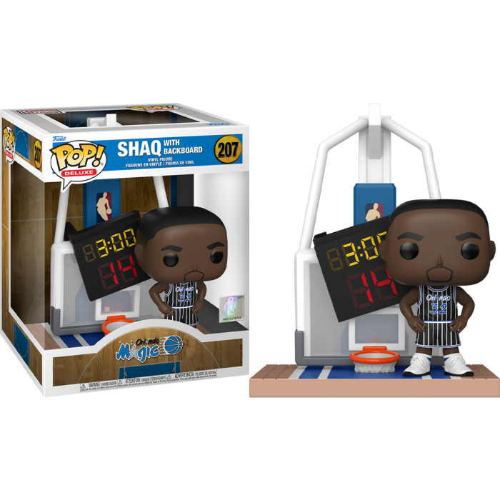 NBA Basketball - Shaq with Backboard (Orlando Magic) Deluxe Pop! Vinyl ...