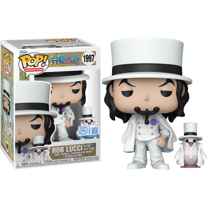 Pre-Order: One Piece - Rob Lucci with Hattori Pop! Vinyl Figure