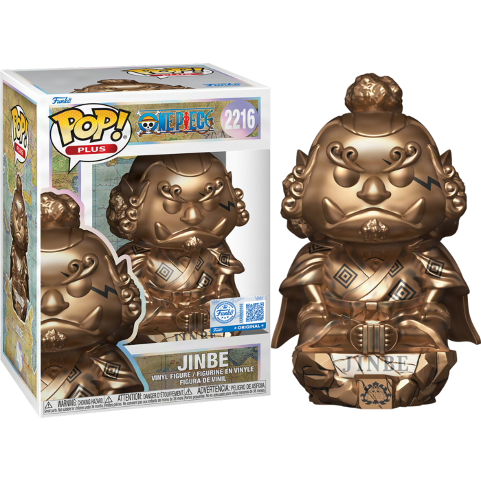 Pre-Order: One Piece - Jinbe Bronze Statue 25th Anniversary Pop! Plus ...