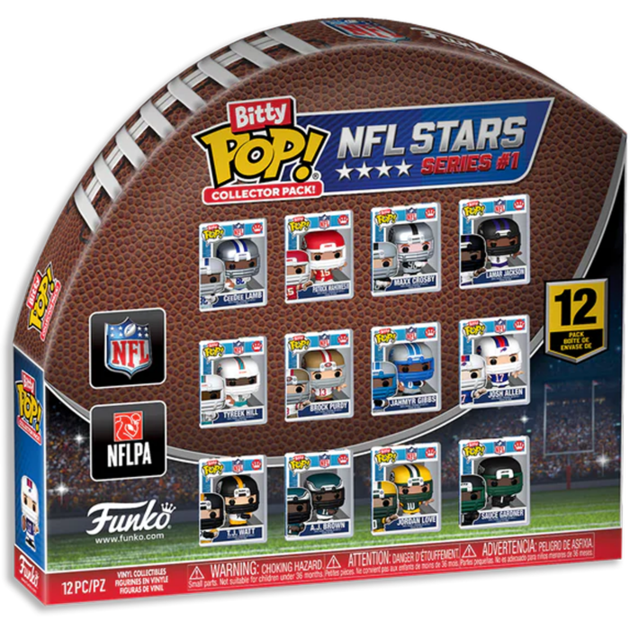 NFL: Football - NFL Stars (Series 01) Bitty Pop! Vinyl Figure 12-Pack