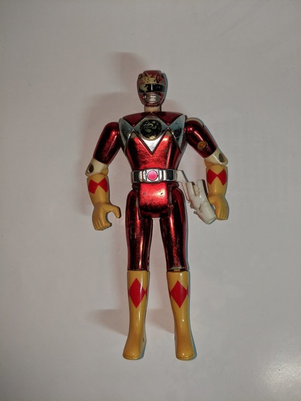 Mighty Morphin Movie Metallic Red Power Action figure