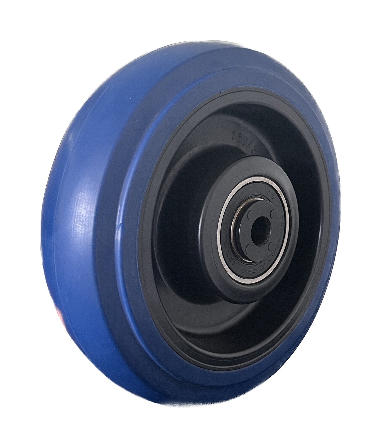 160mm Blue Elastic Rubber Wheel